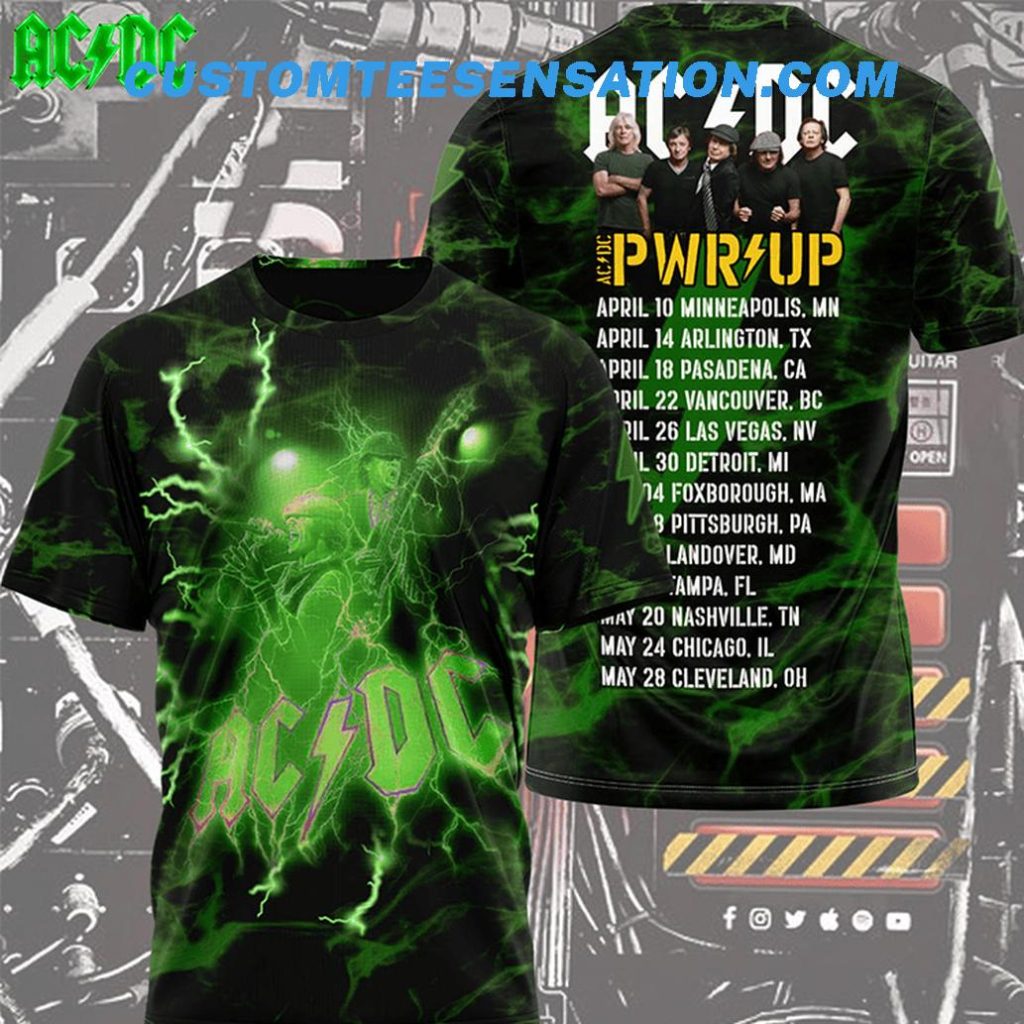 ACDC PWR Up Tour 2025 T-Shirt - Customteesensation