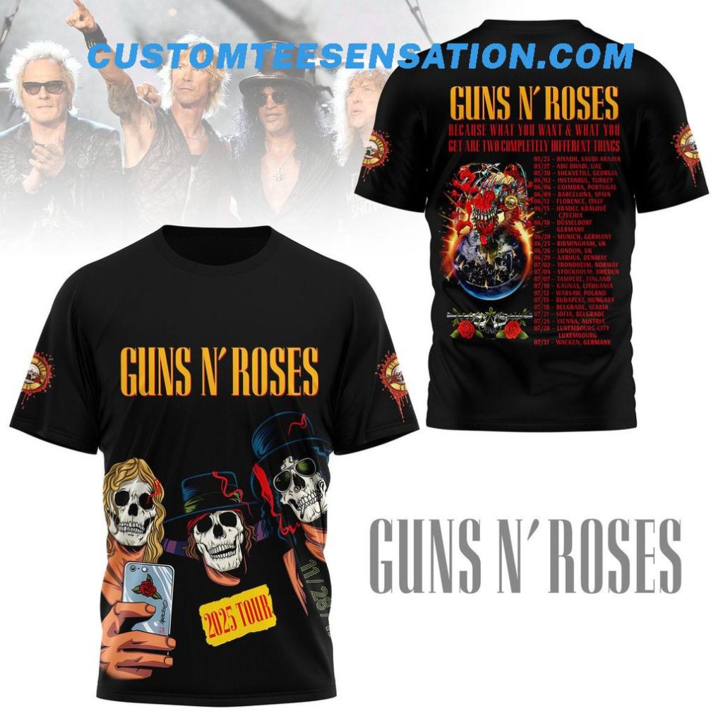Gun N' Roses 2025 Tour T-Shirt, Hoodie - Customteesensation